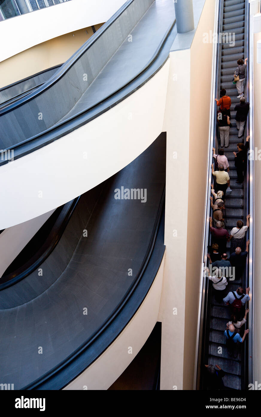 ITALY Rome Lazio Vatican City Museums New spiral ramp and escalator ...
