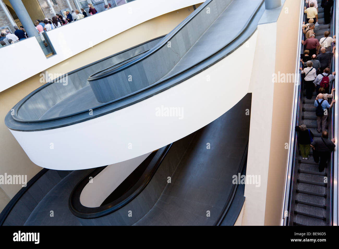 ITALY Rome Lazio Vatican City Museum New spiral ramp and escalator ...
