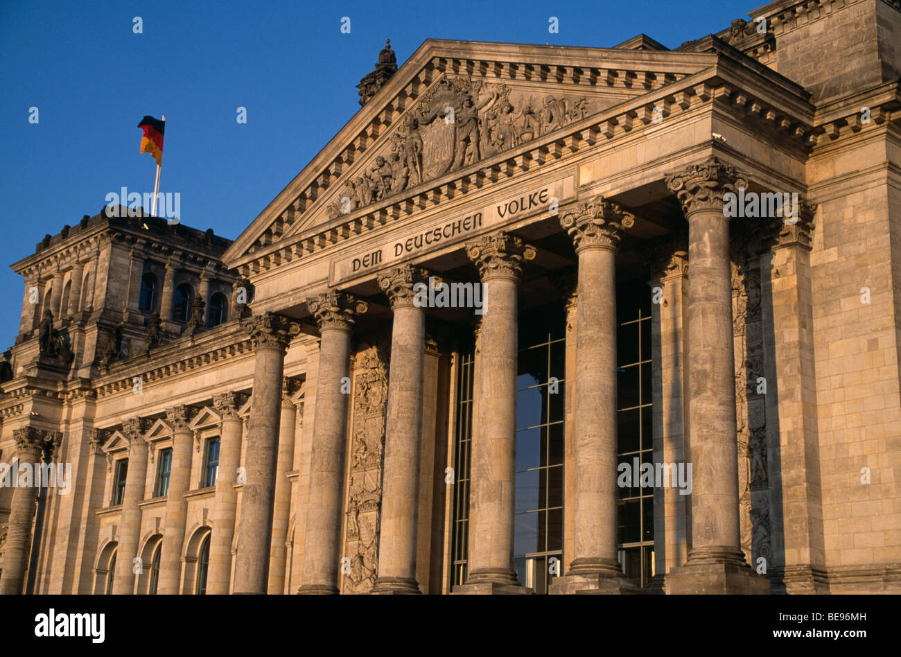 GERMANY Berlin The Reichstag seat of German Parliament colonnaded ...