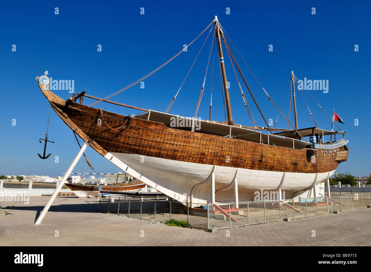 Restored ghanjah dhow Fatah al Khair, Sur, Al Sharqiya Region ...