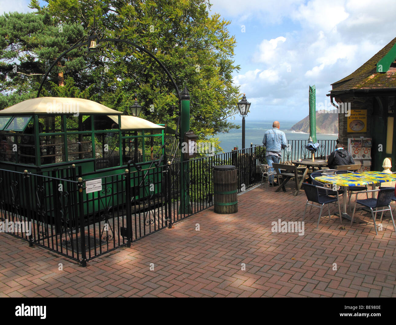 The Lynton and Lynmouth water powered cliff railway Stock Photo - Alamy
