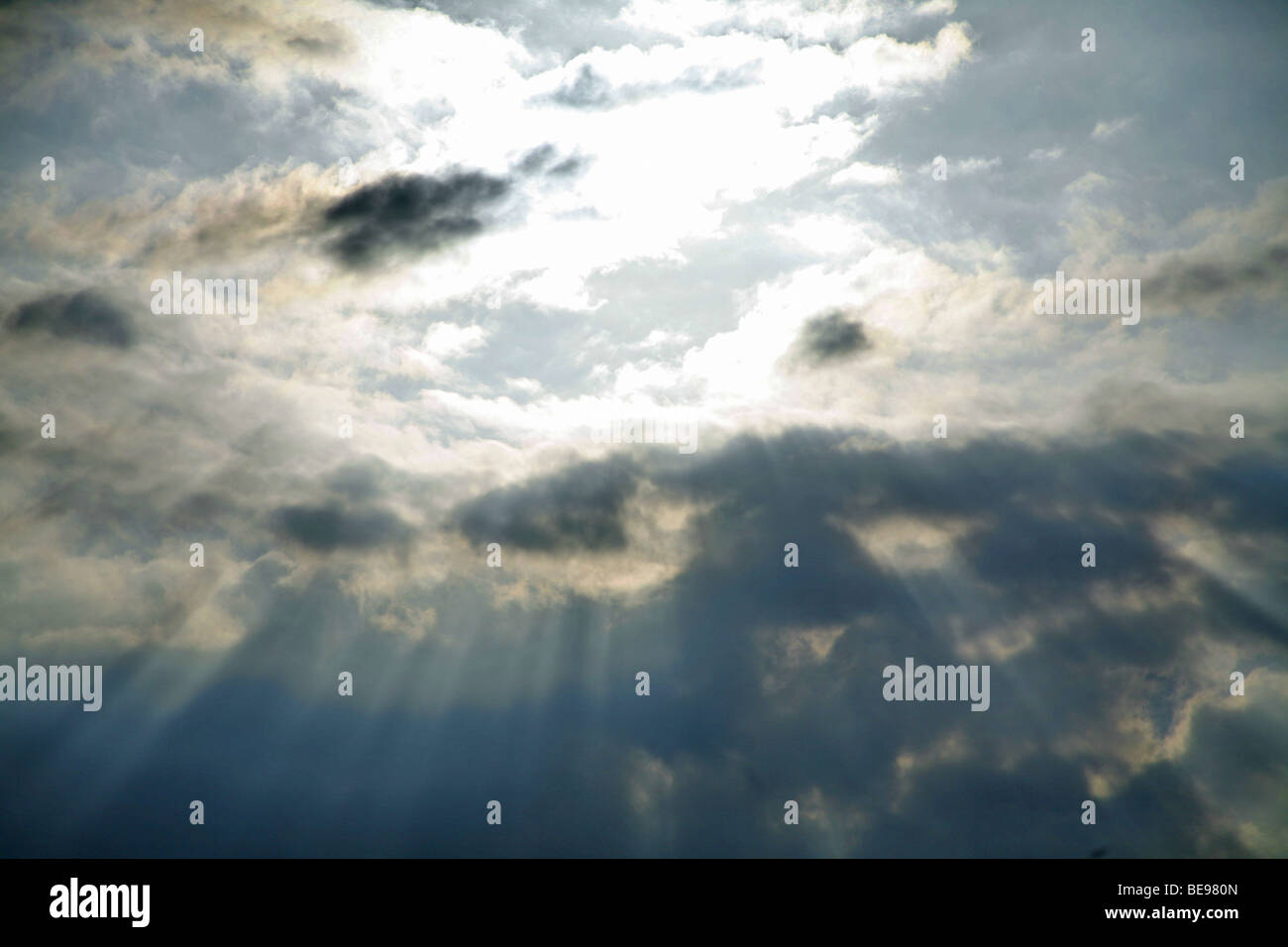 Sun beams clouds hi-res stock photography and images - Alamy