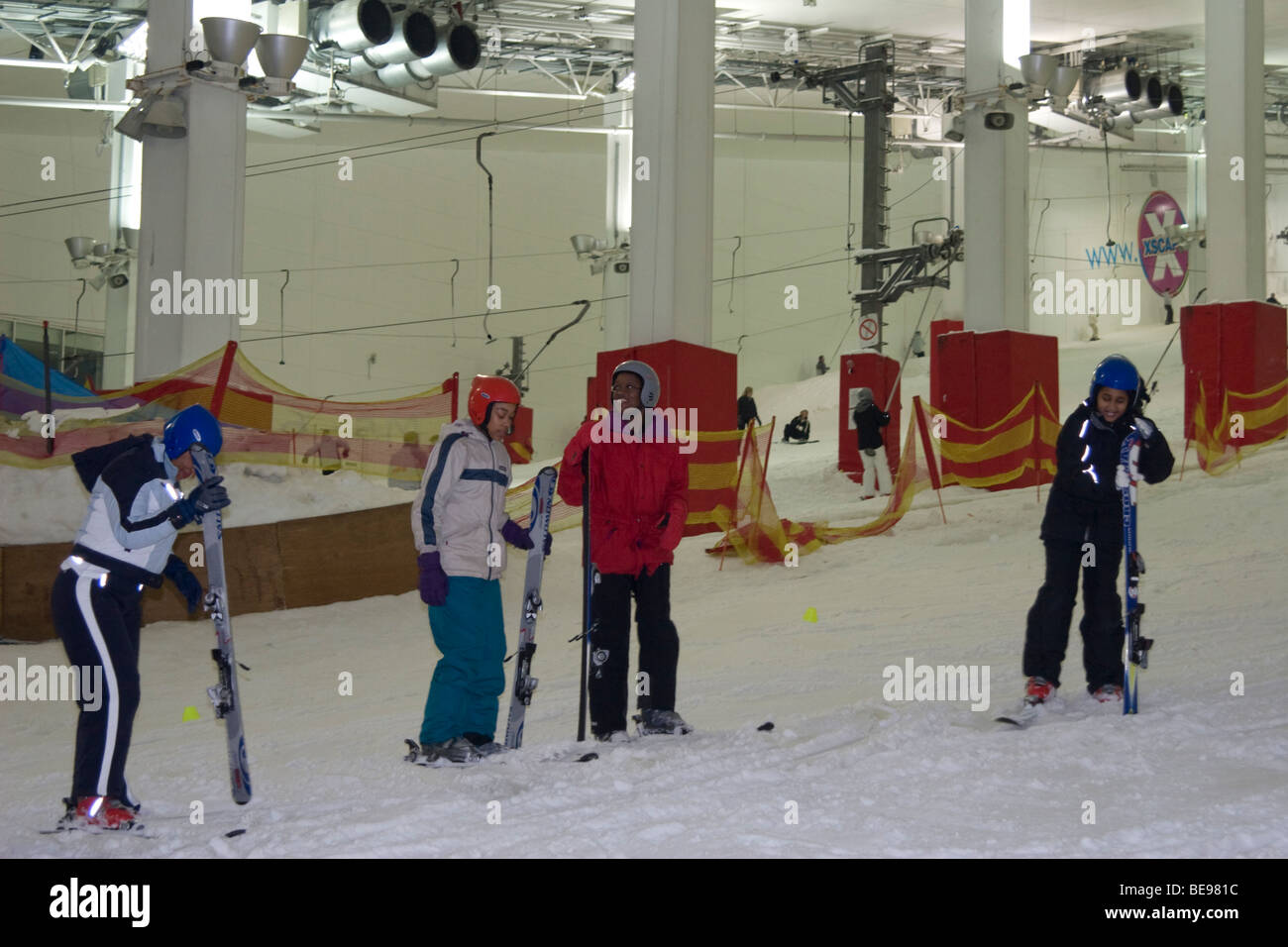 Xscape indoor snow centre Milton keynes Buckinghamshire Stock Photo - Alamy