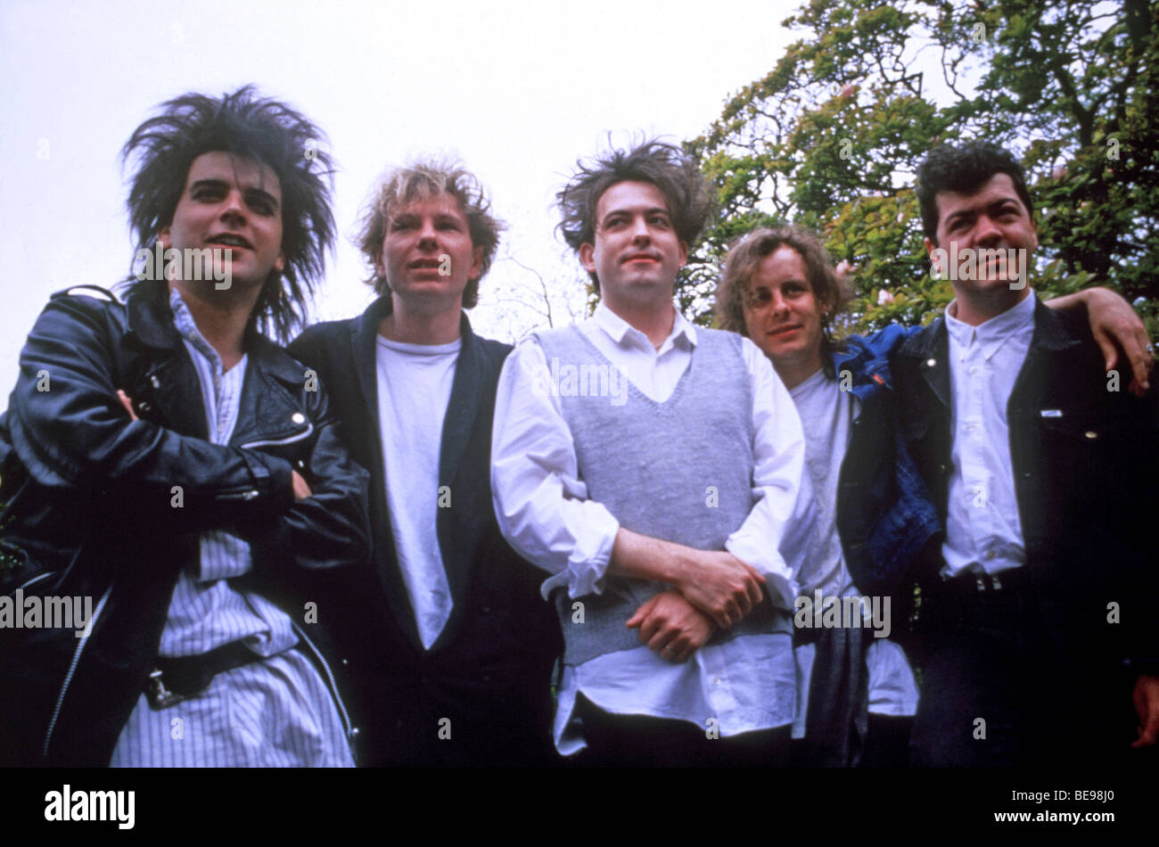 THE CURE - UK pop group with Robert Smith centre Stock Photo - Alamy