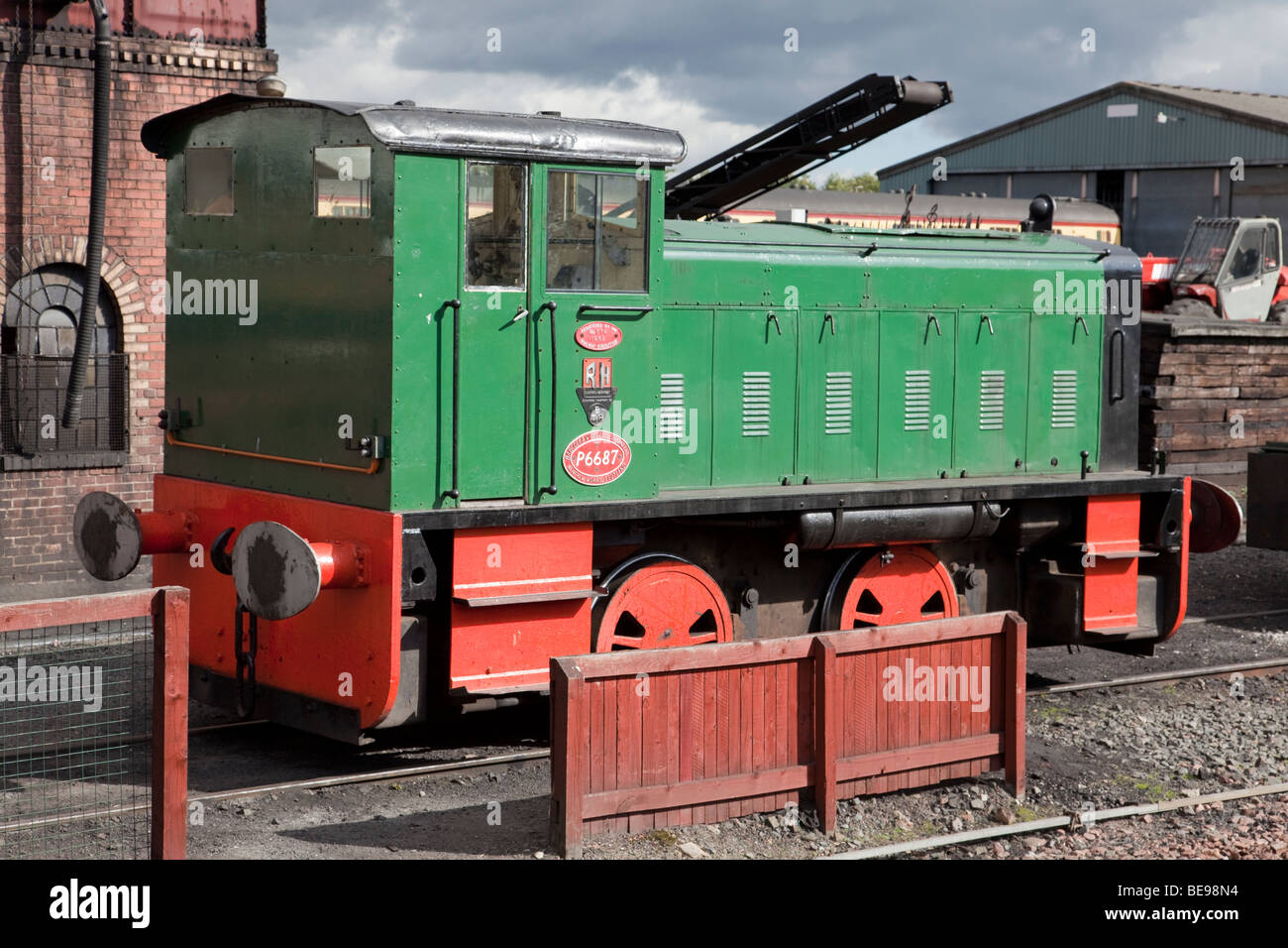 Ruston and Hornsby diesel shunter Stock Photo - Alamy