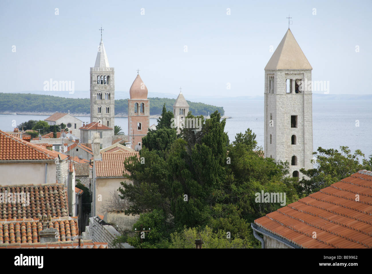 Island Rab. Old city of Rab Stock Photo - Alamy