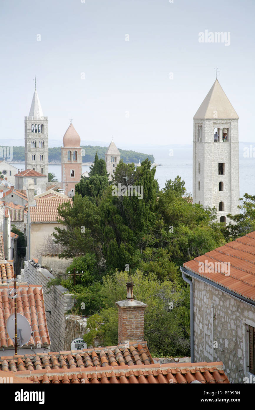 Island Rab. Old city of Rab Stock Photo - Alamy