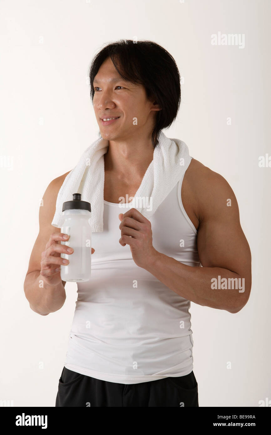 Man after workout Stock Photo - Alamy