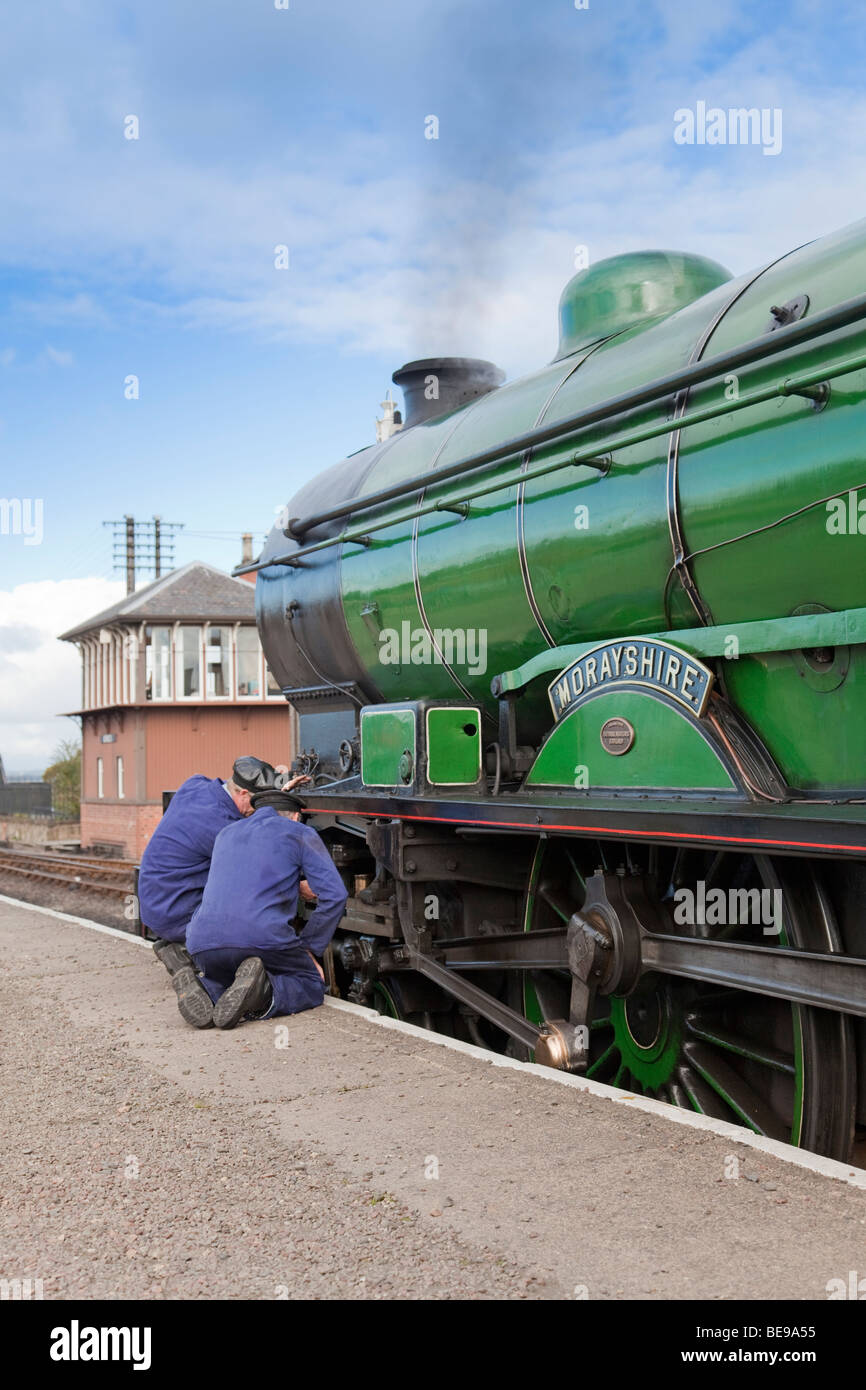 LNER Steam locomotive engine No 246 Morayshire Stock Photo - Alamy
