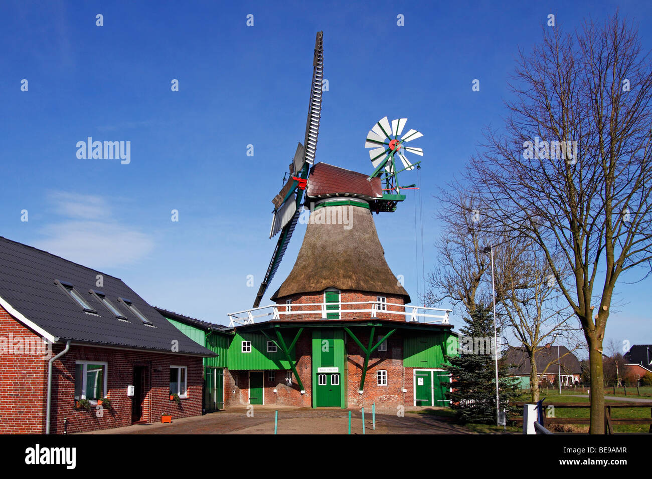 Old windmill / Eddelak Stock Photo - Alamy