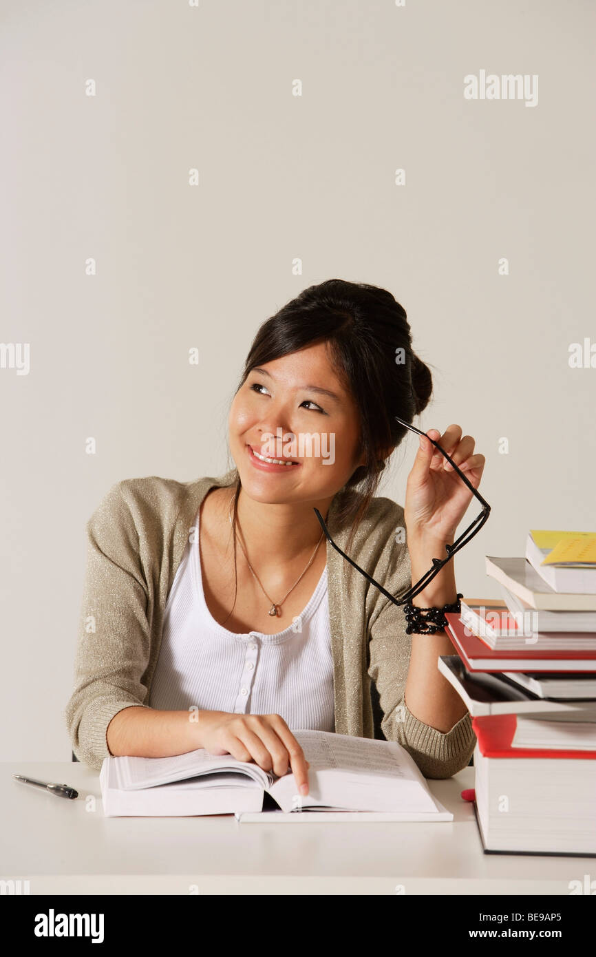Young woman studying Stock Photo - Alamy