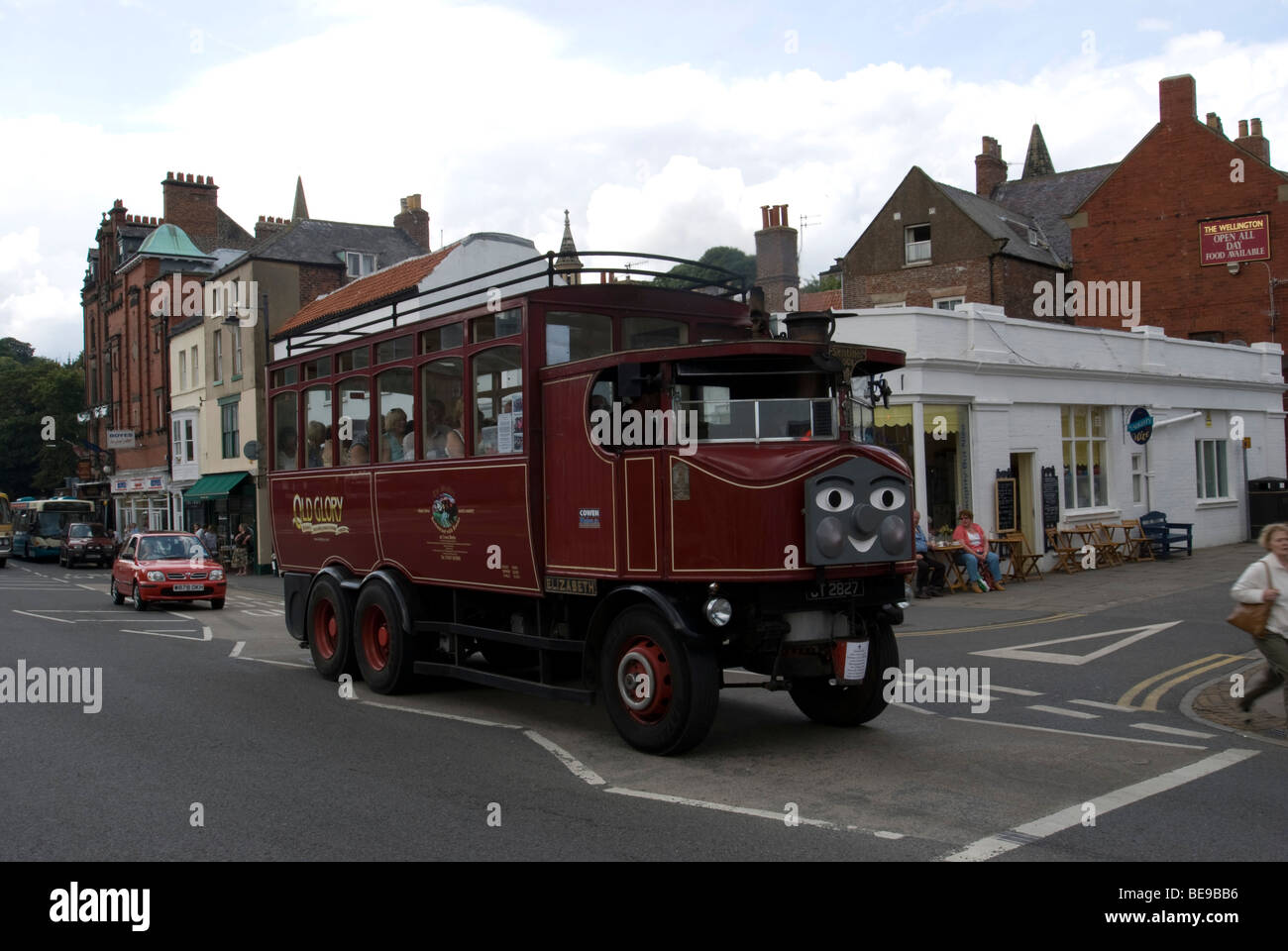 Old steam bus at Whitby, North Yorkshire, England Stock Photo - Alamy