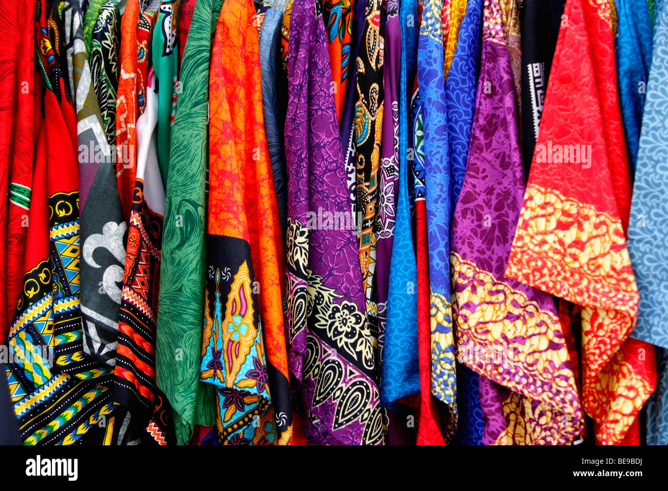 Batik hanging in shop hi-res stock photography and images - Alamy