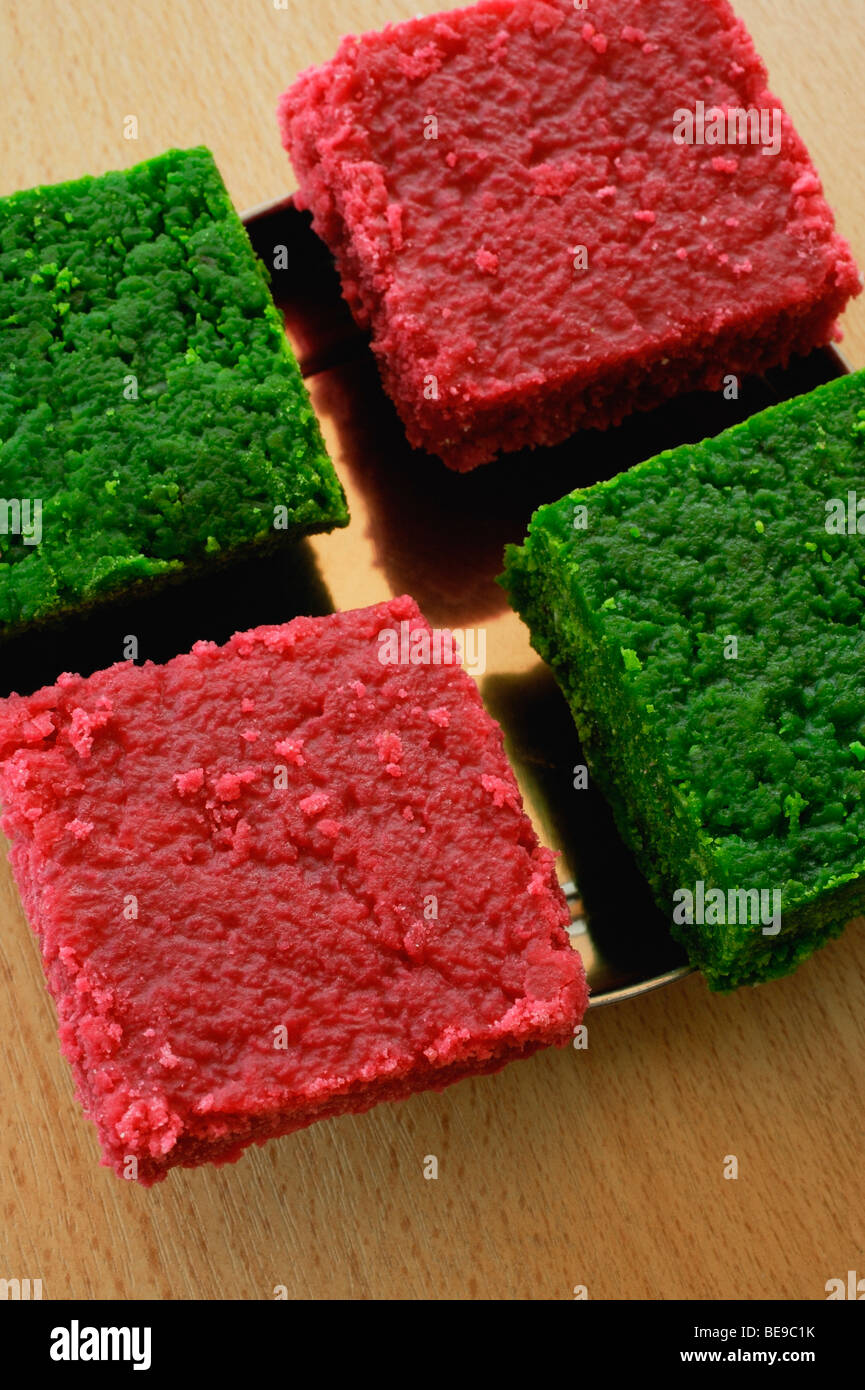 Red burfi hi-res stock photography and images - Alamy