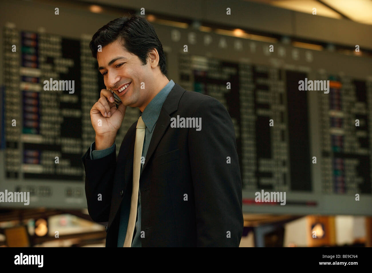Indian man phone airport hi-res stock photography and images - Alamy