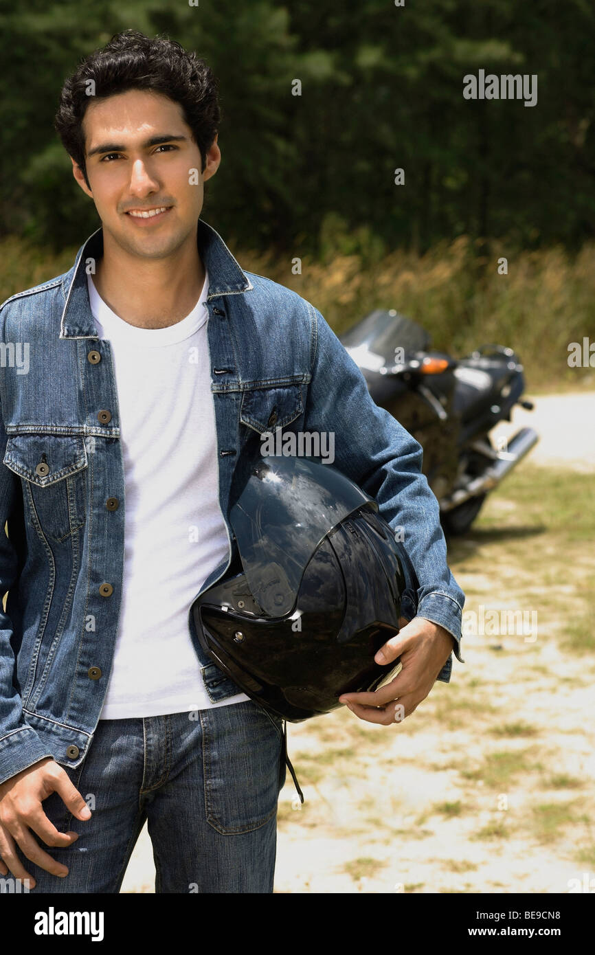 Motorcycle indian man front hi-res stock photography and images - Alamy