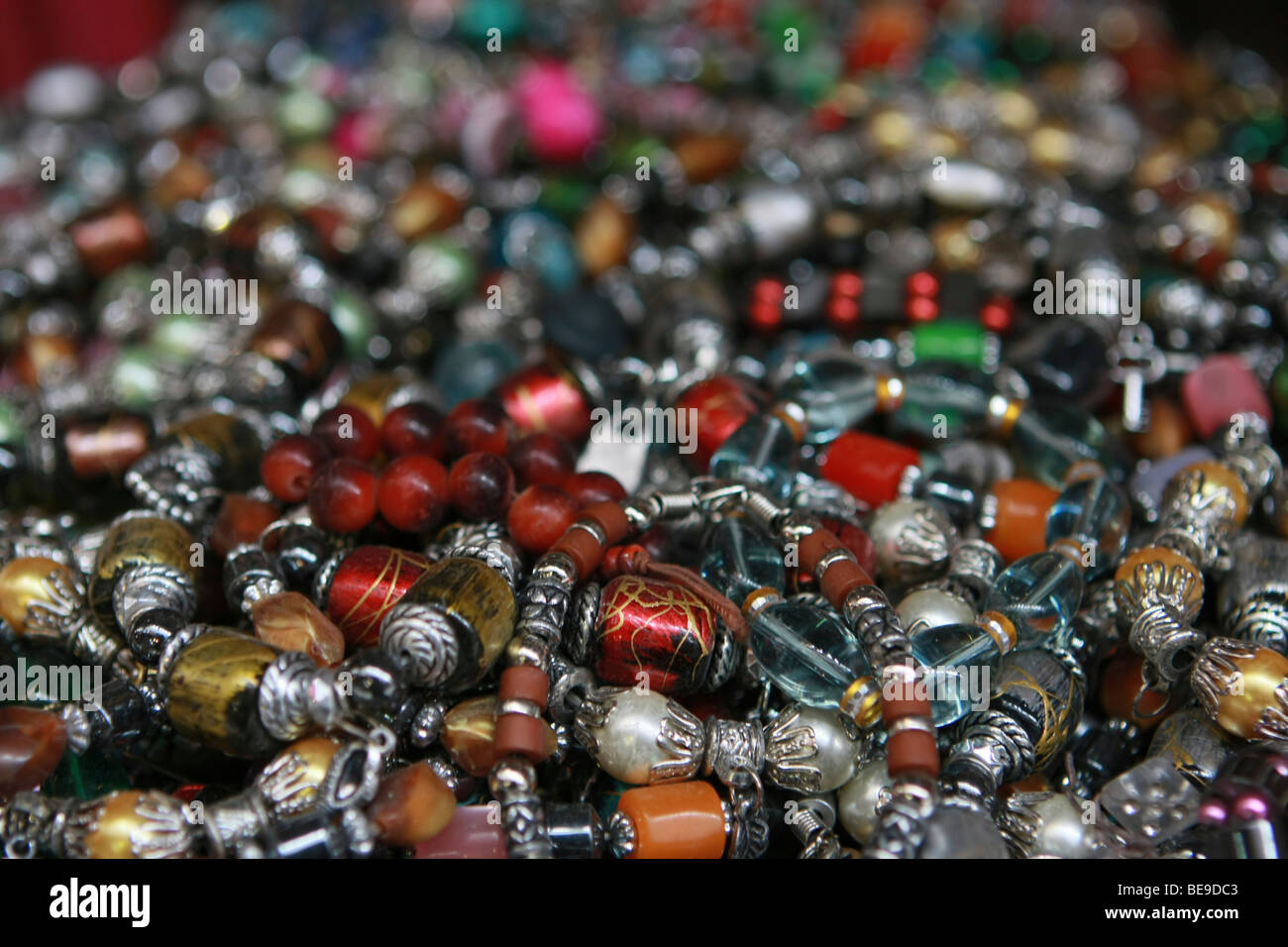 Pile Of Beaded Jewelry