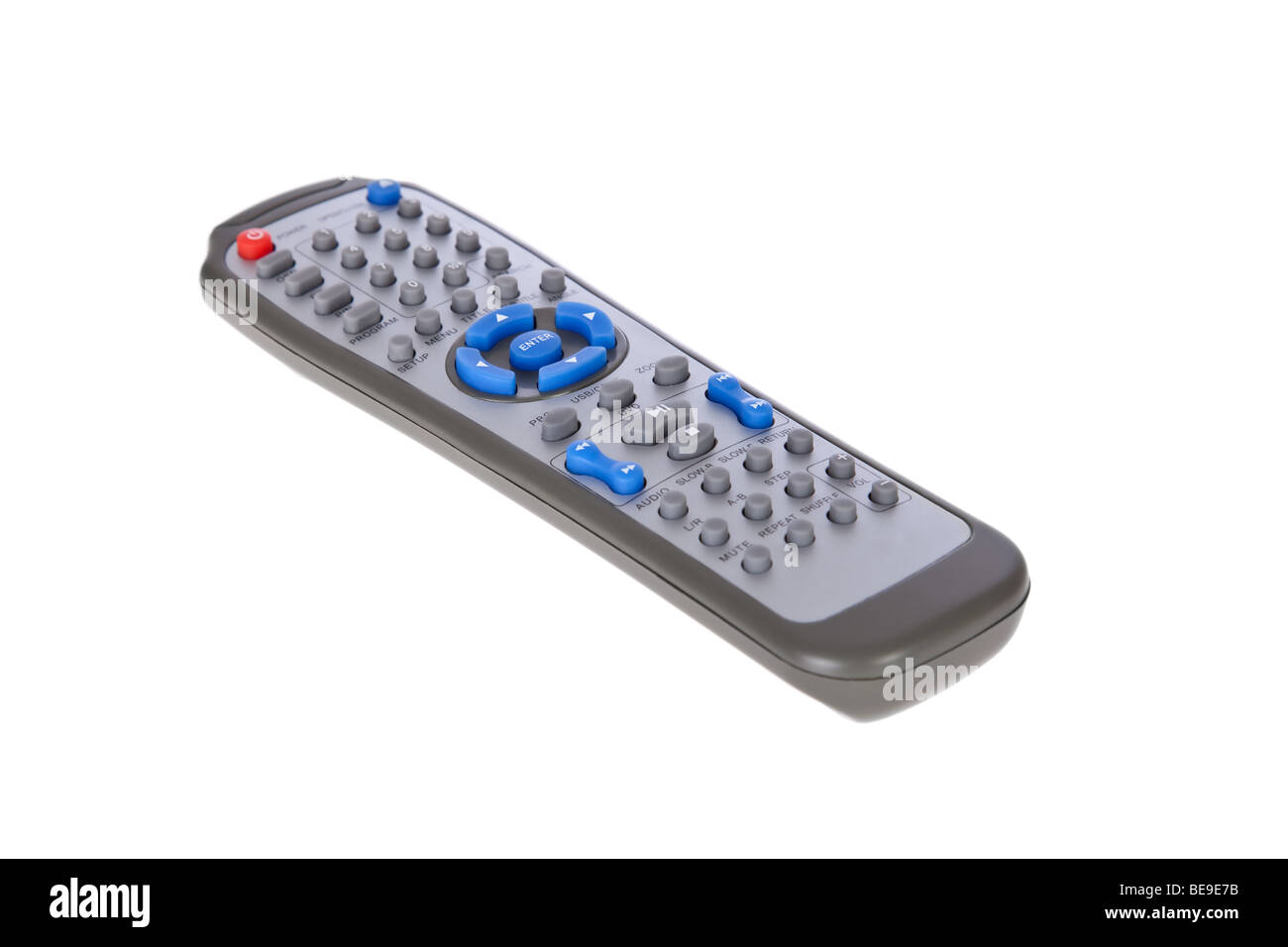 DVD remote control isolated on white background Stock Photo - Alamy