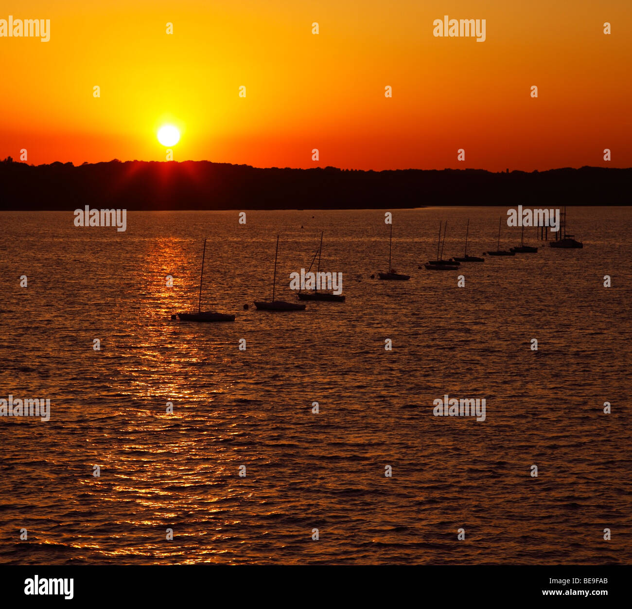 Fishbourne harbour, Isle of Wight, Hampshire, England, UK Stock Photo ...