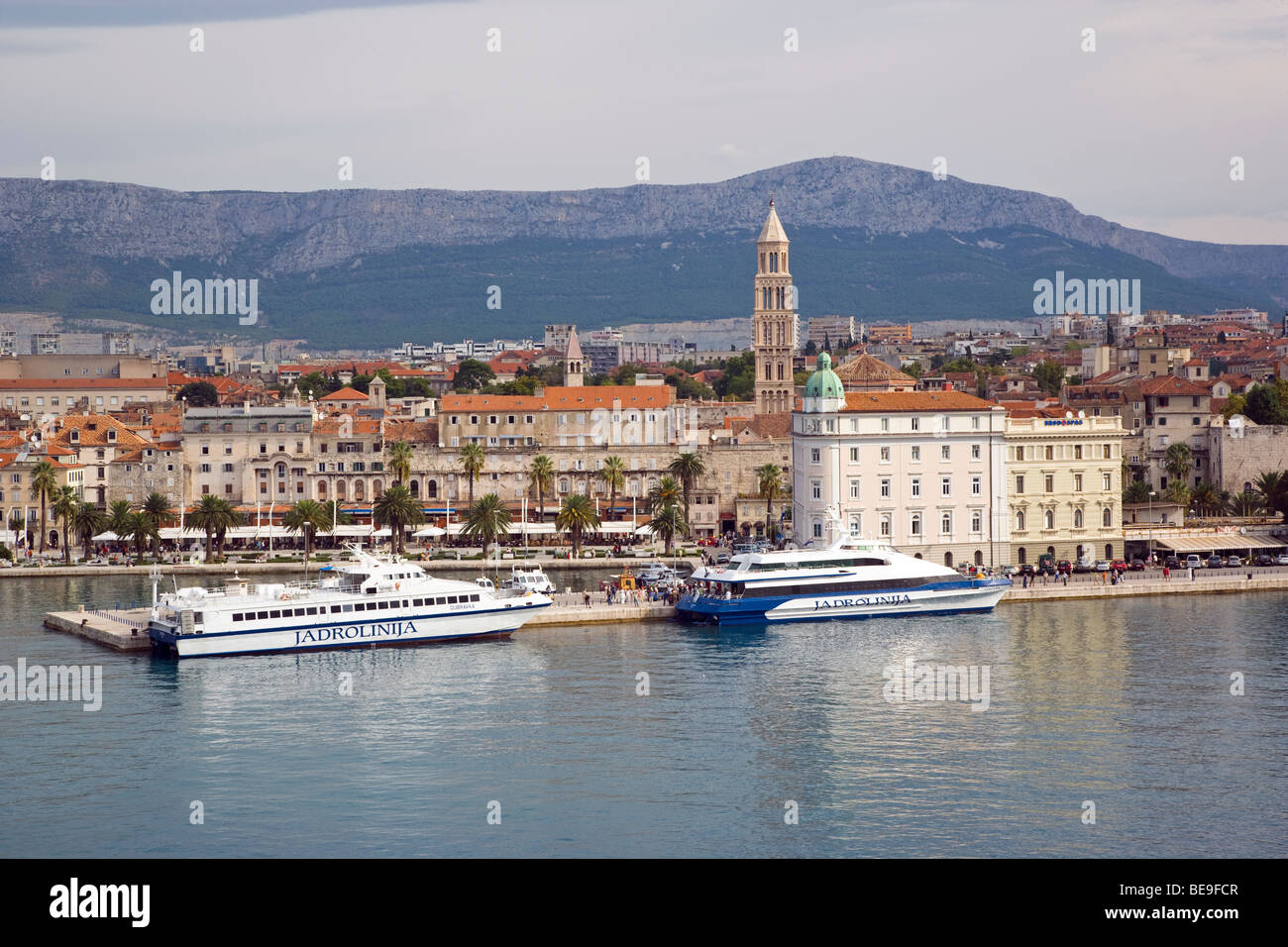 Split Croatia view from Ship of the City Stock Photo - Alamy