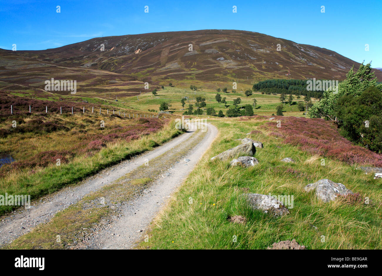 Track in Glen Callater leading to Loch Callater, Aberdeenshire ...