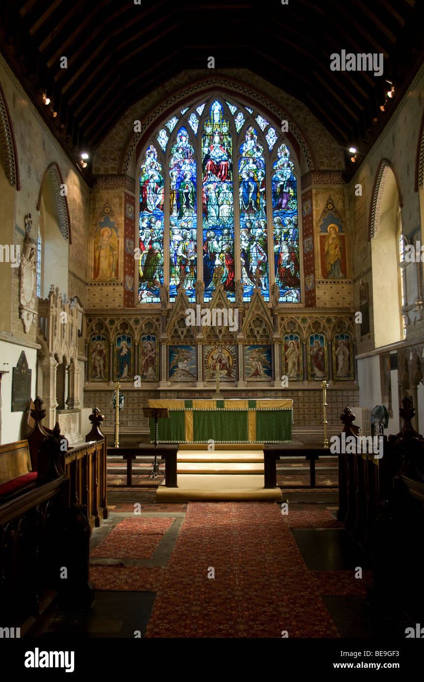Faversham Town Kent england UK interior of faversham parish church last ...
