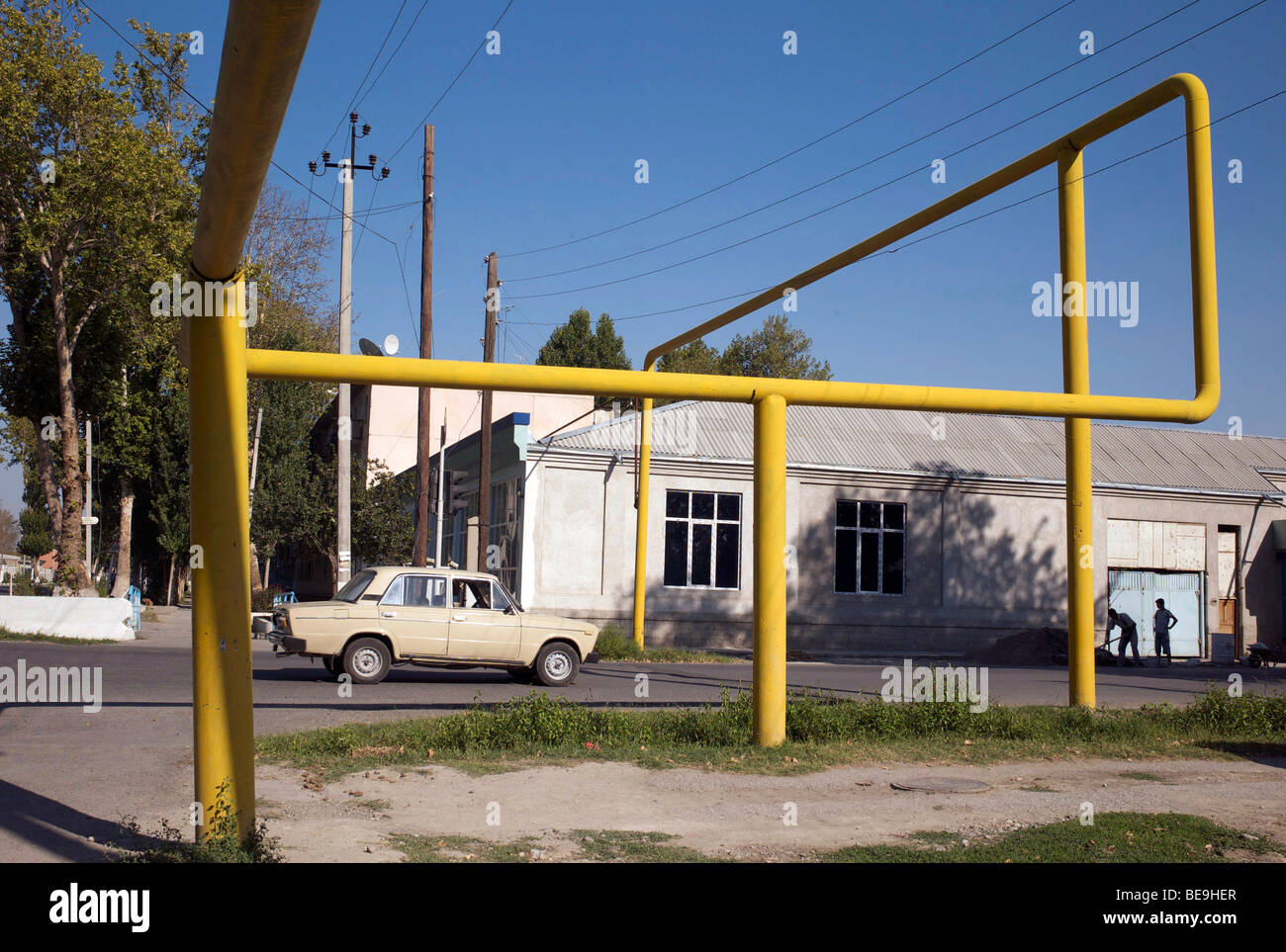 Margilan (Uzbekistan) : Street scene Stock Photo - Alamy