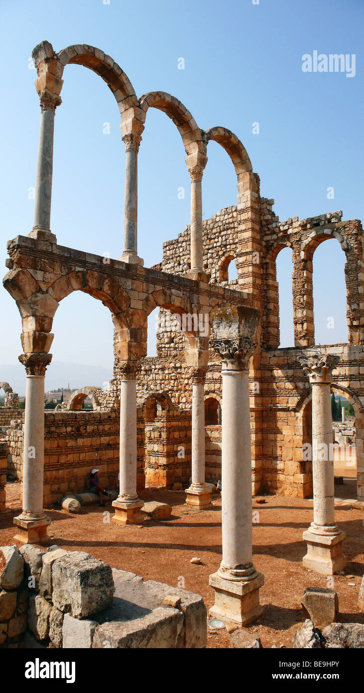 Lebanon: Anjar ruins Stock Photo - Alamy