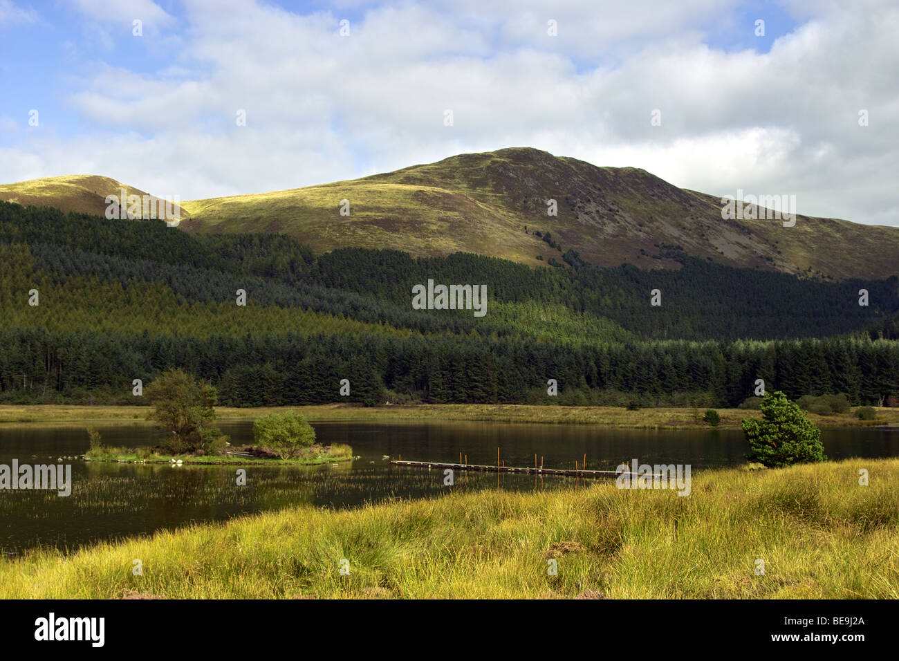 Cogra Moss reservoir in front of Blake Fell near Lamplugh and Felldye ...