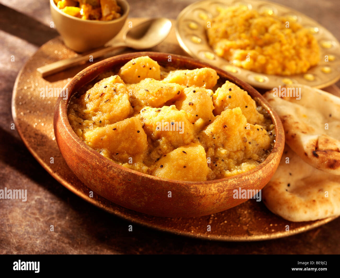 INDIAN GUJARATI ALOO POTATO CURRY Stock Photo - Alamy