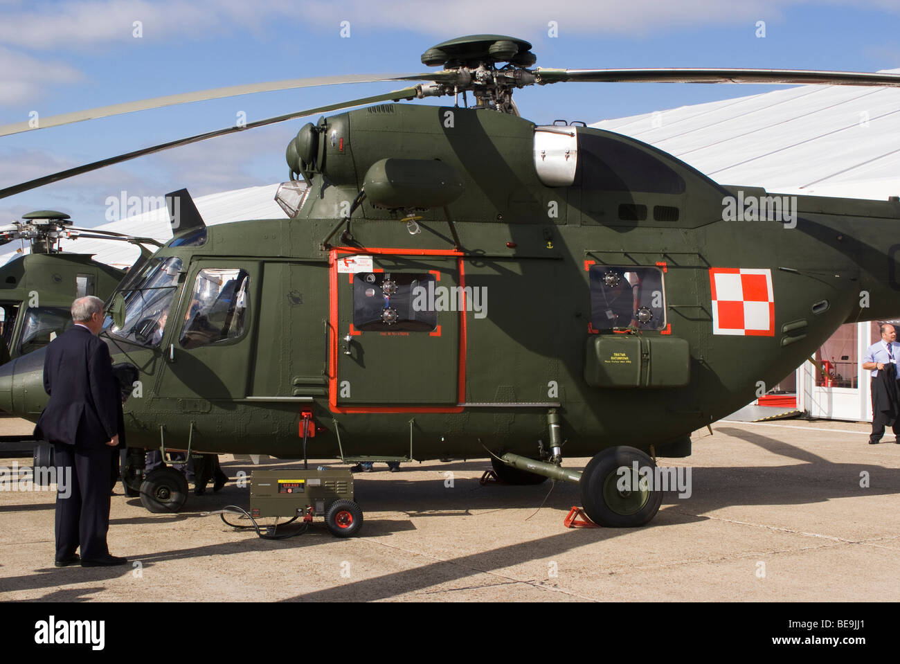 Polish Air Force PZL-Swidnik W-3 RL Sokol Helicopter 0417 at Helitech Duxford Aerodrome ...
