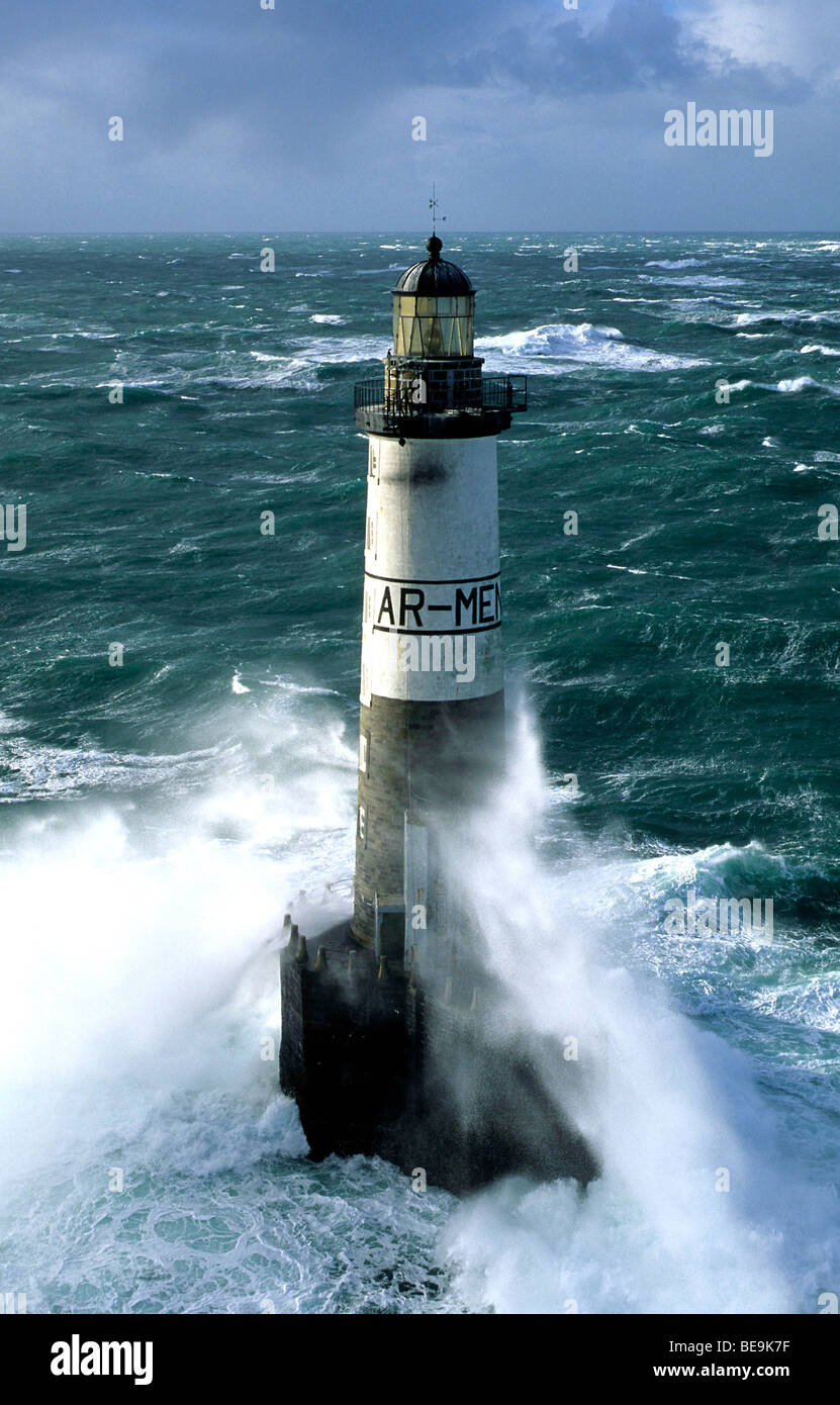 Ar-Men Lighthouse (29 Stock Photo - Alamy