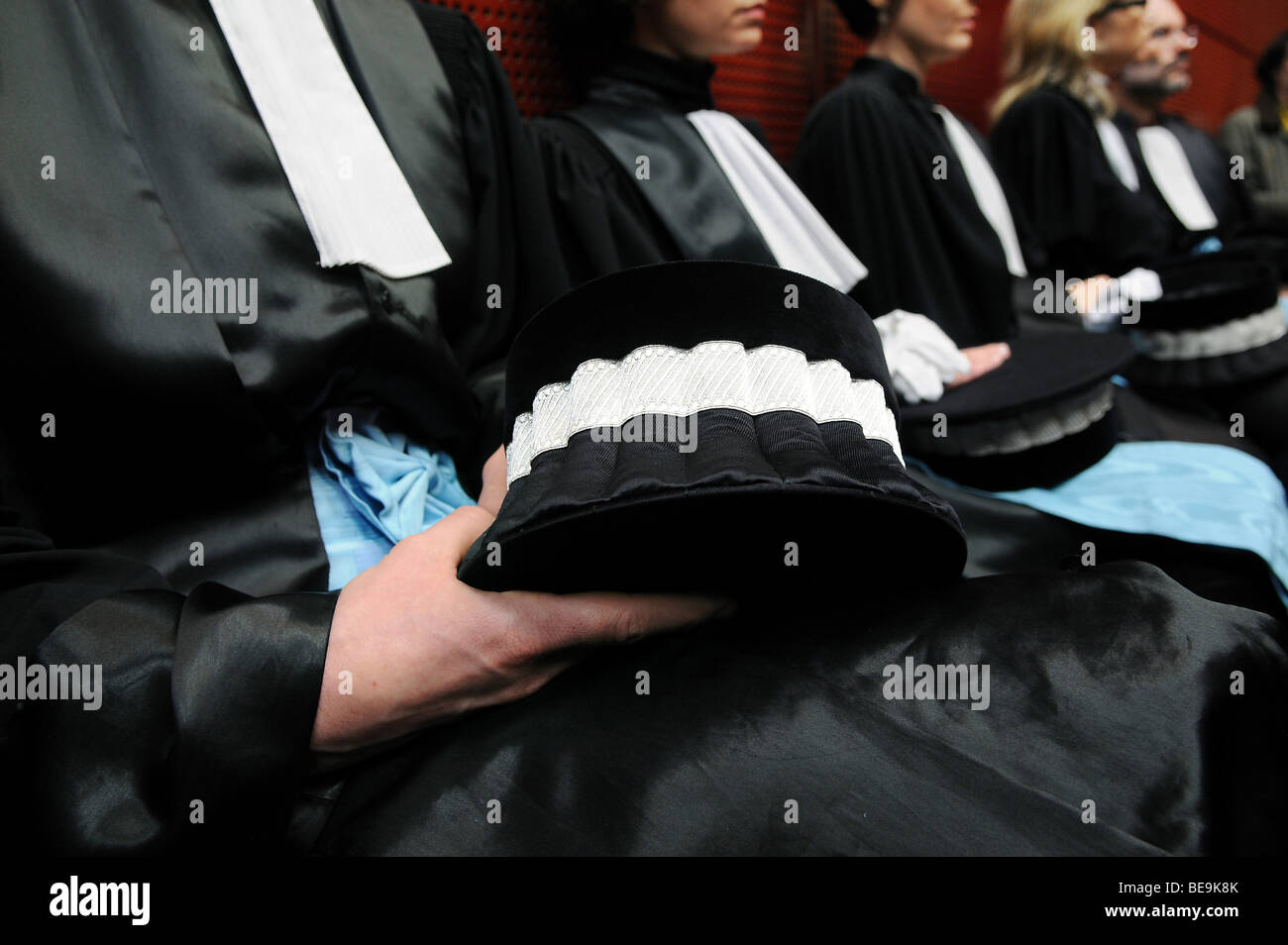 Magistrates, judges in robe during a hearing Stock Photo - Alamy