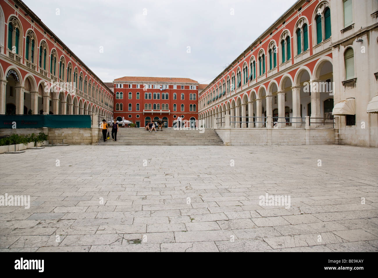 Trg Republike Prokurative (Republic Square) Split Croatia Stock Photo ...