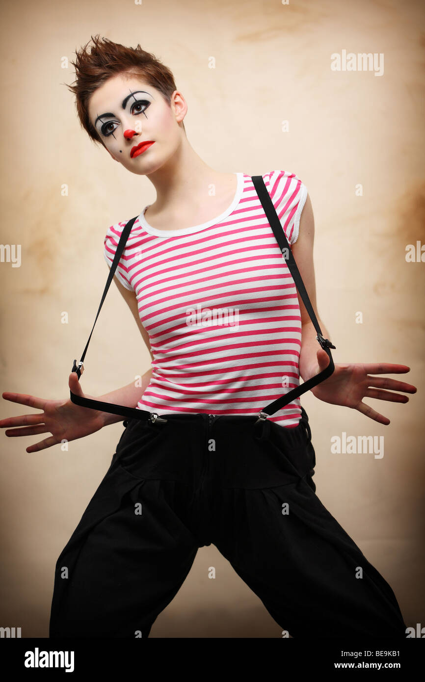 Beautiful clown portraits Stock Photo - Alamy