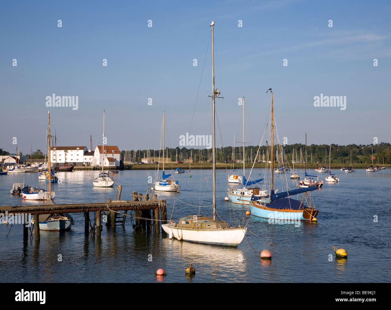 Boats on River Deben, Woodbridge, Suffolk, England Stock Photo - Alamy