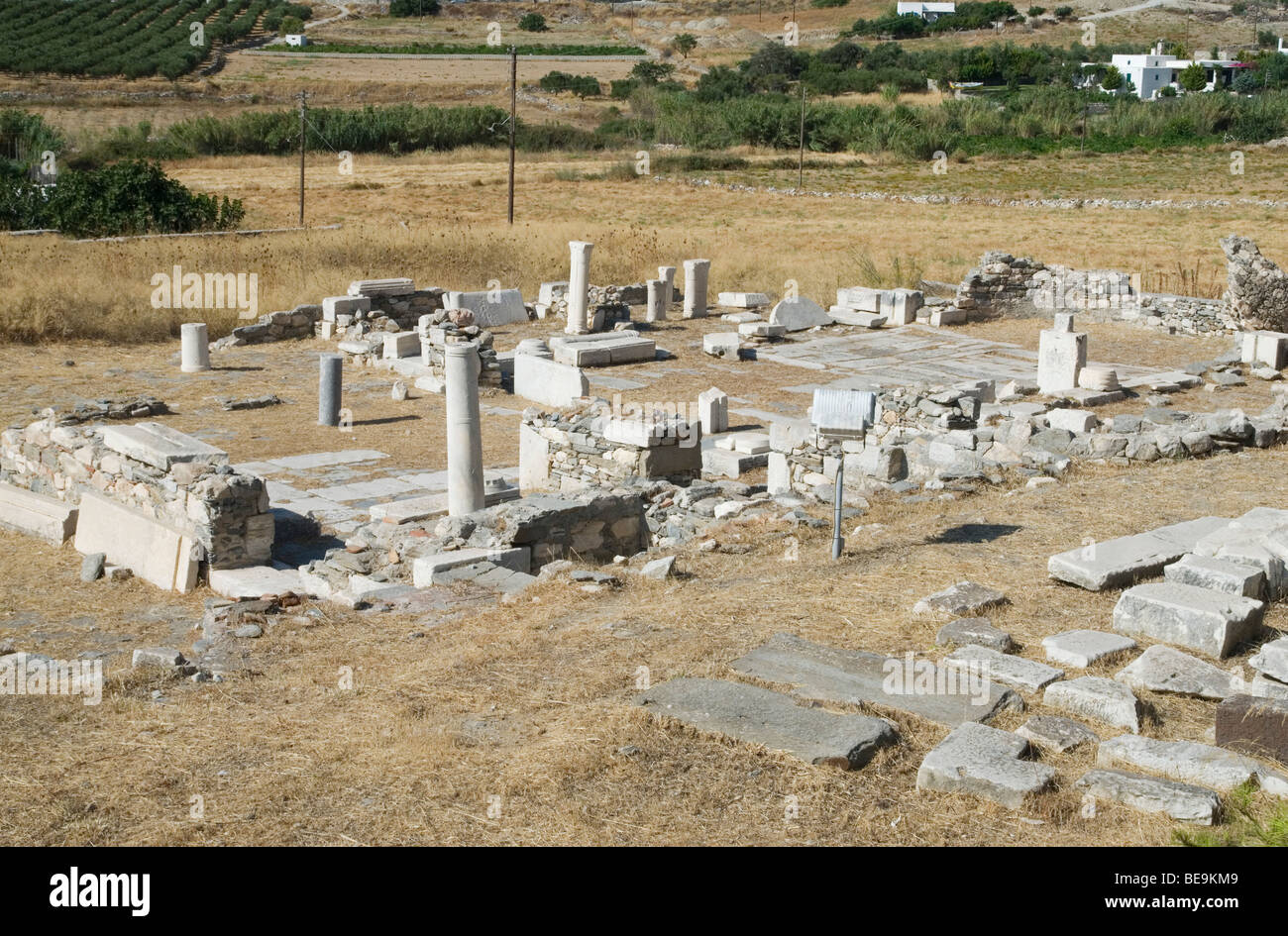 Post Byzantine church ruins in Paros, Greece Stock Photo - Alamy