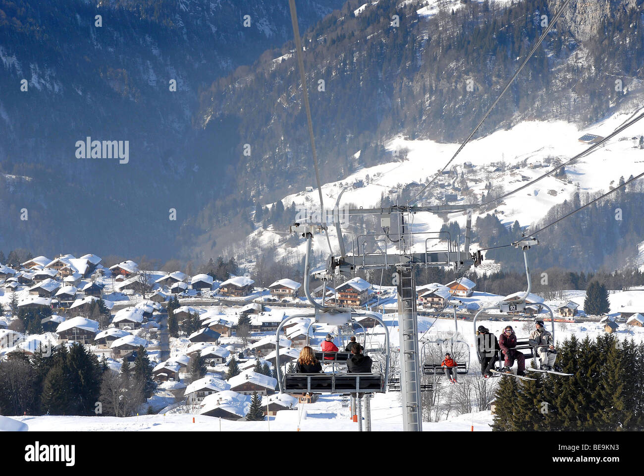 Crest-Voland ski resort (73 Stock Photo - Alamy