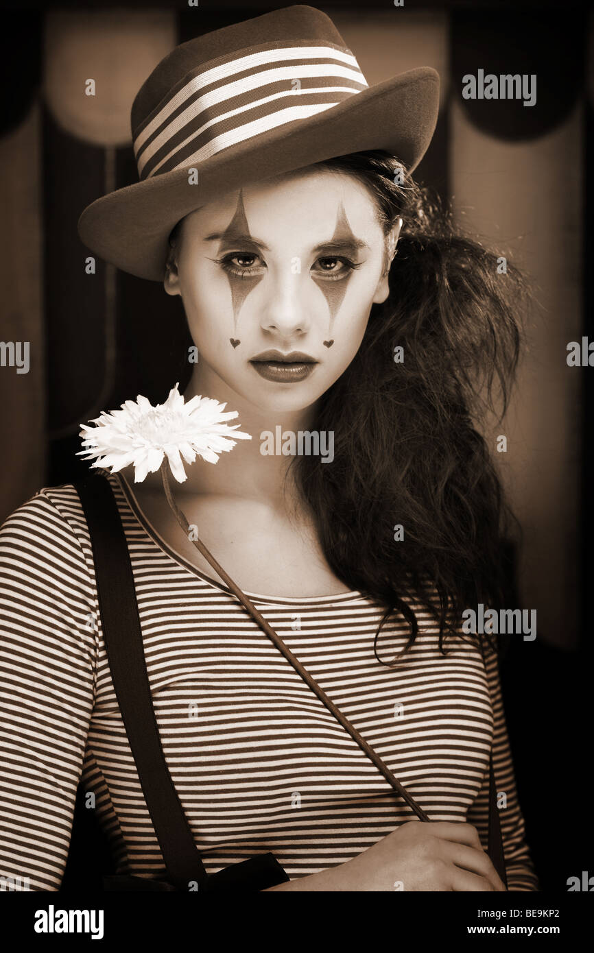 Beautiful clown portraits Stock Photo - Alamy