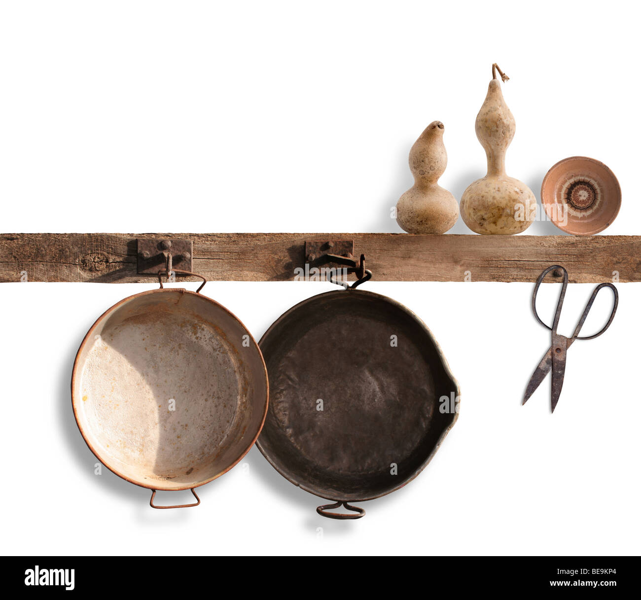 Traditional Bulgarian kitchenware. Rural objects Stock Photo - Alamy