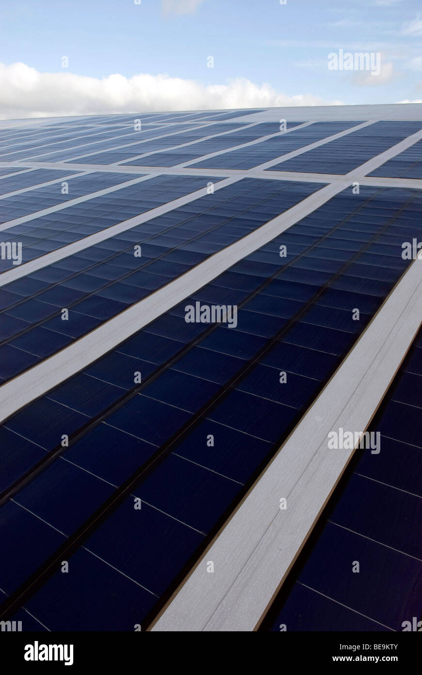 Solar roof: photovoltaic panels Stock Photo - Alamy