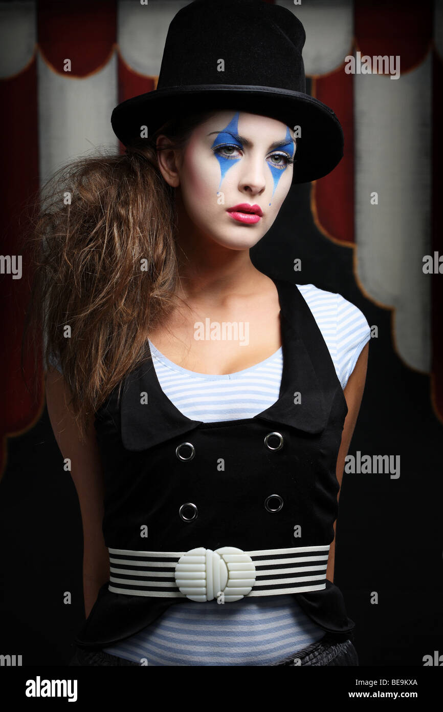Beautiful clown portraits Stock Photo - Alamy