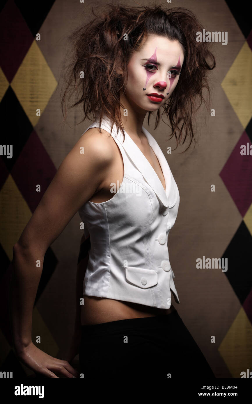 Beautiful clown portraits Stock Photo - Alamy