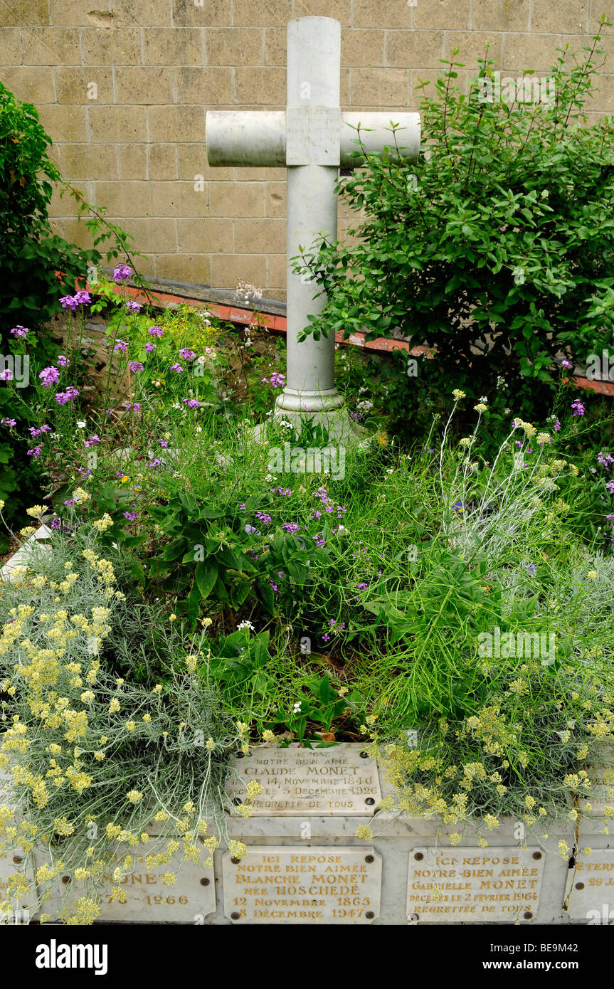 Claude monets tomb hi-res stock photography and images - Alamy