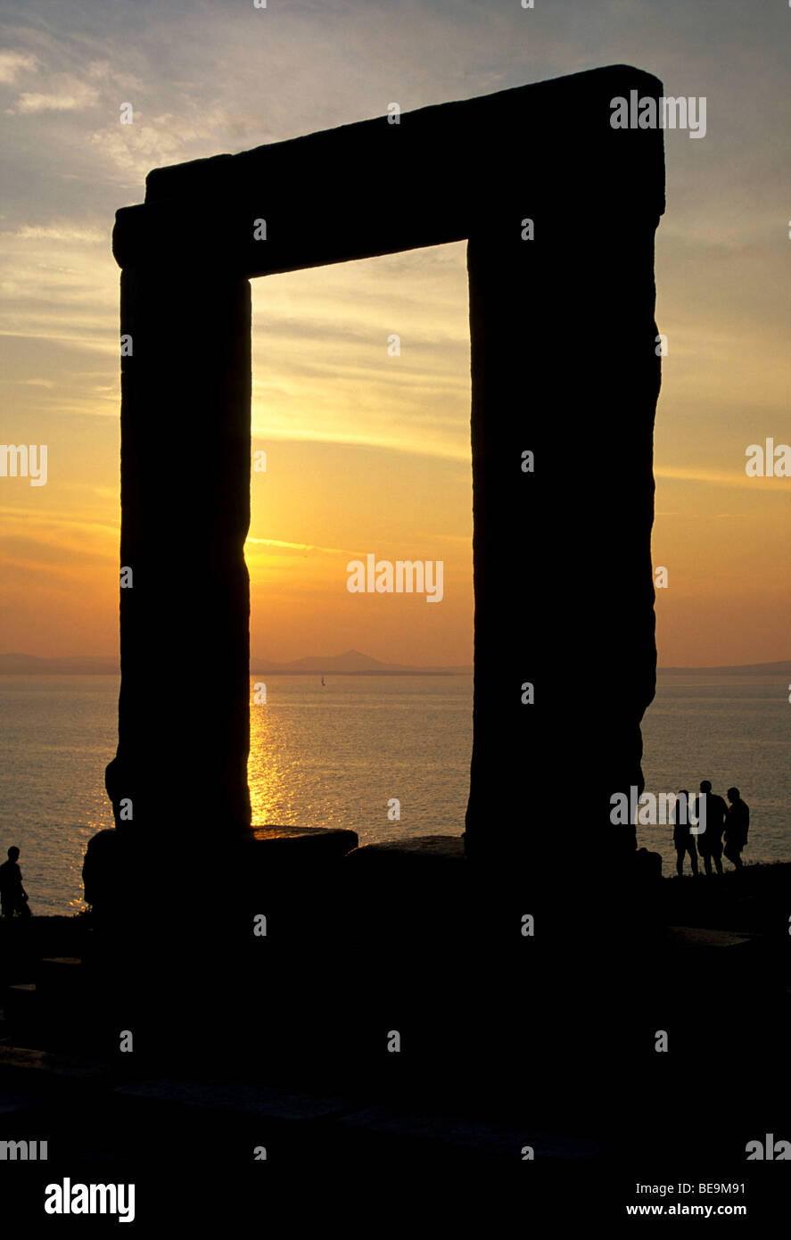 Naxos (Greece) : Apollo Gate Stock Photo - Alamy