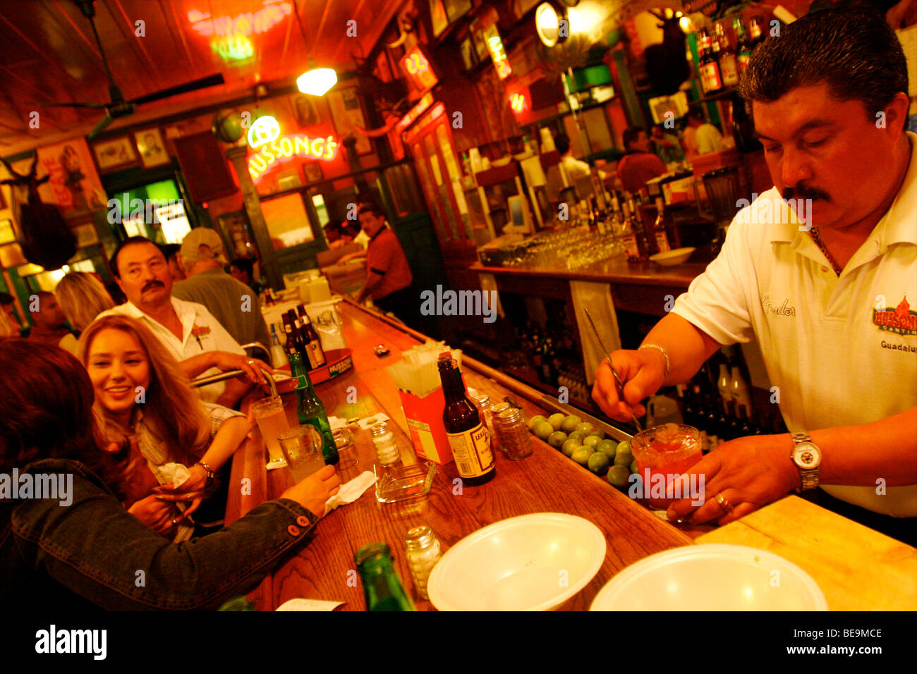 Baja-California (Mexico) : Bar in Ensenada Stock Photo - Alamy