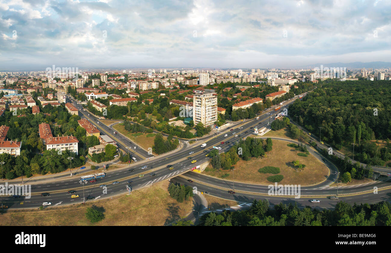 Aerial view of Sofia Stock Photo - Alamy