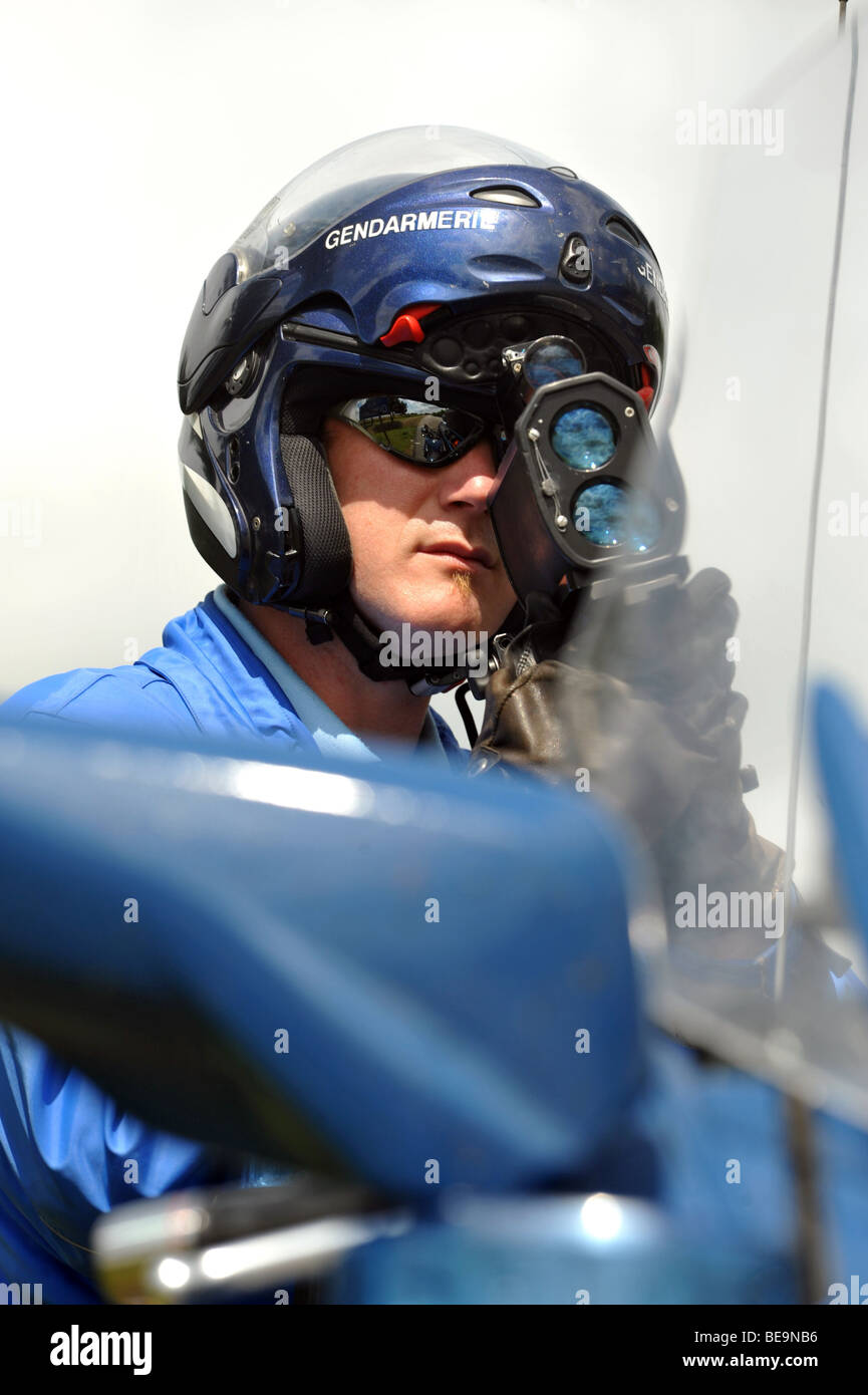 Road check Mobile radar Stock Photo - Alamy