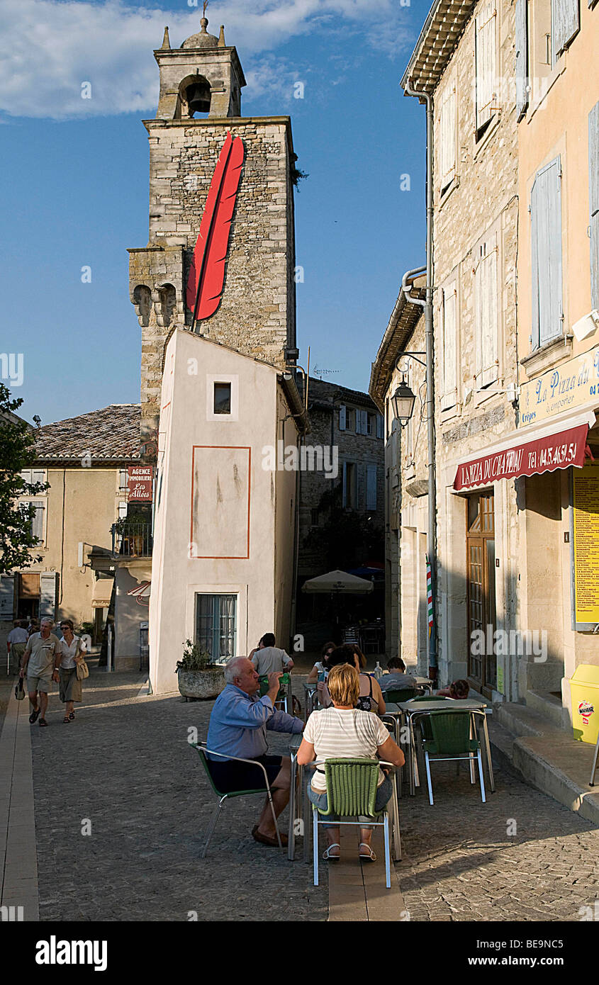 The perched village of Grignan (26 Stock Photo - Alamy