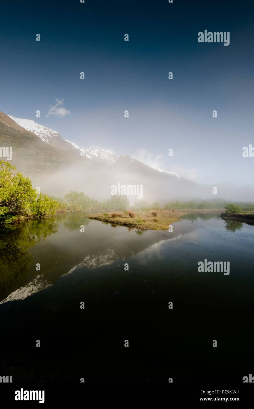 Morning Views of Lake Wakitipu, Kinloch, Southern Otago, South Island ...